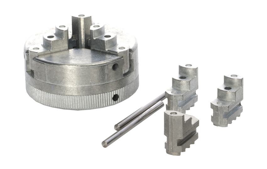 Metal three-jaw chuck with replacement jaws – The cool tool Store